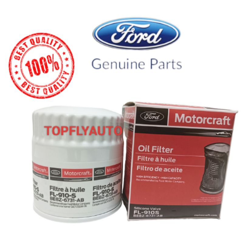 100% ORIGINAL FORD MOTORCARFT [ BE8Z-6731-AA ]OIL FILTER FOR [ FIESTA ...