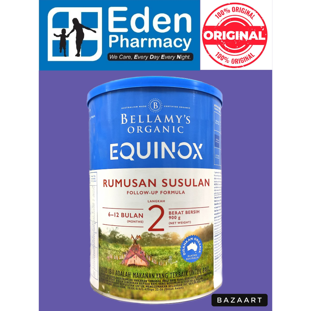 Bellamys Organic Equinox Follow-up formula 6-12 months ( Bellamy Milk Step 2 ) 900g | Shopee ...