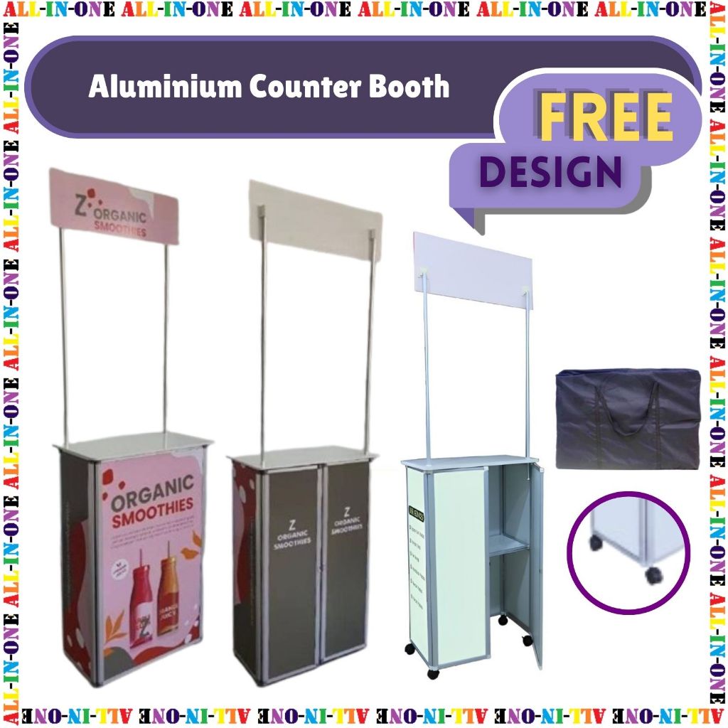 Aluminium Fortable Counter Sampling Booth/ Aluminium Counter Booth With ...