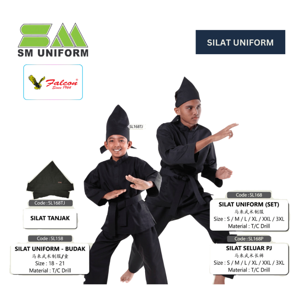 Falcon Baju SIlat Uniform Koko Kokurikulum (Pelbagai Saiz) SM Uniform ...