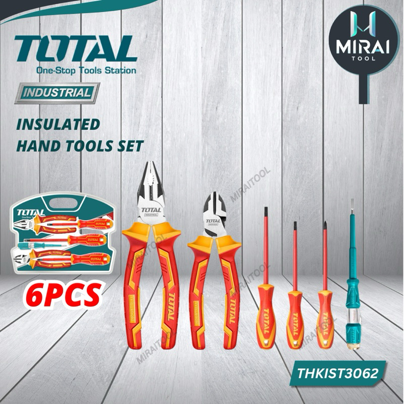 TOTAL THKIST3062 6 Pcs Insulated Hand Tools Set | Shopee Malaysia