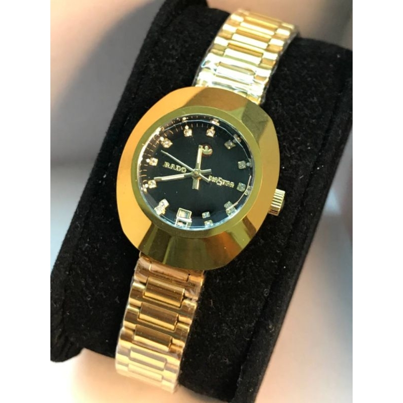 100% original Rado Diastar stainless steel jam tangan perempuan ...