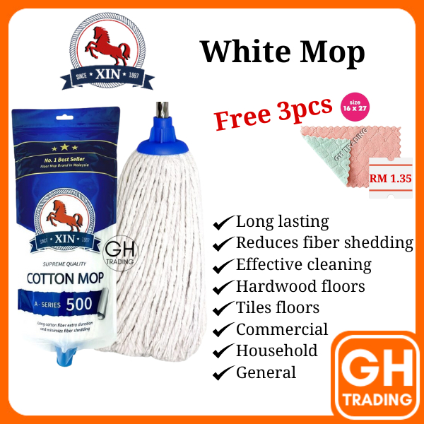 Floor Mop Lantai Biasa Cotton Mop Murah Moop Lantai Mob Lantai Heavy ...
