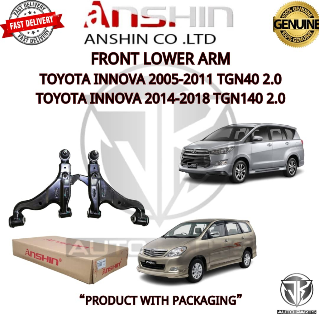#ANSHIN#FRONT LOWER ARM TOYOTA INNOVA 2005-2017 TGN40/TGN140 2.0 (TOA ...