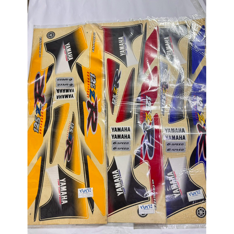 Yamaha Y125 Y125Z Y125ZR STICKER SET YUYI (CLEAR STOCK) | Shopee Malaysia