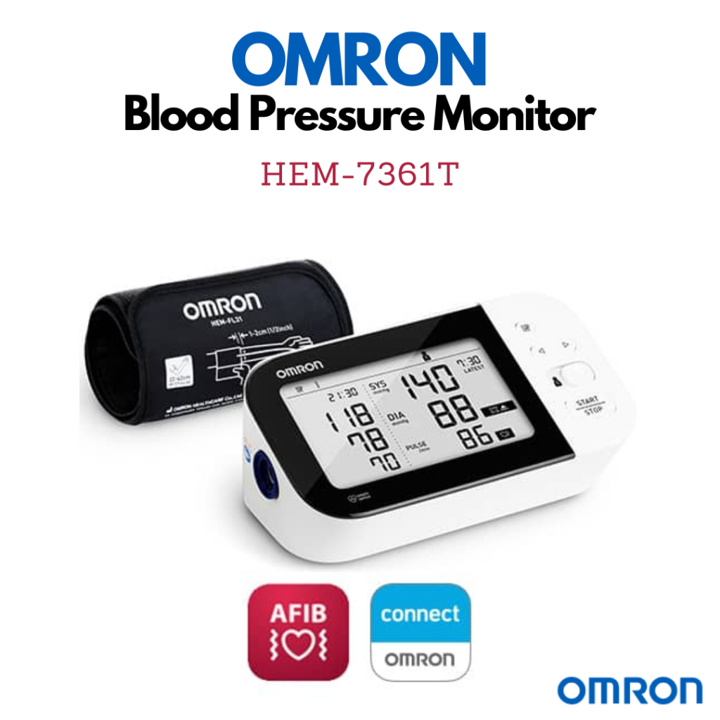OMRON Upper Arm Blood Pressure Monitor HEM-7361T | Shopee Malaysia