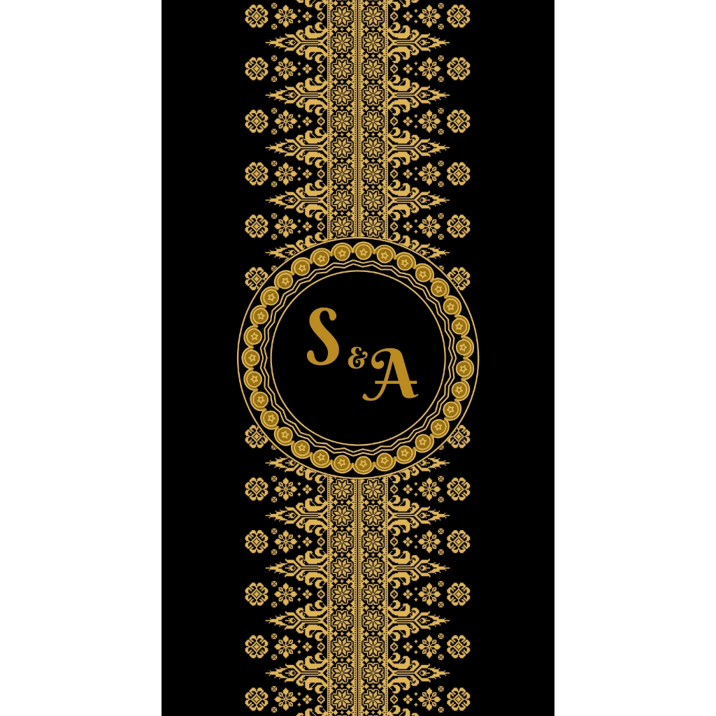 Kad Kahwin Digital Emas Hitam Royal Classic | Tunang | Majlis ...