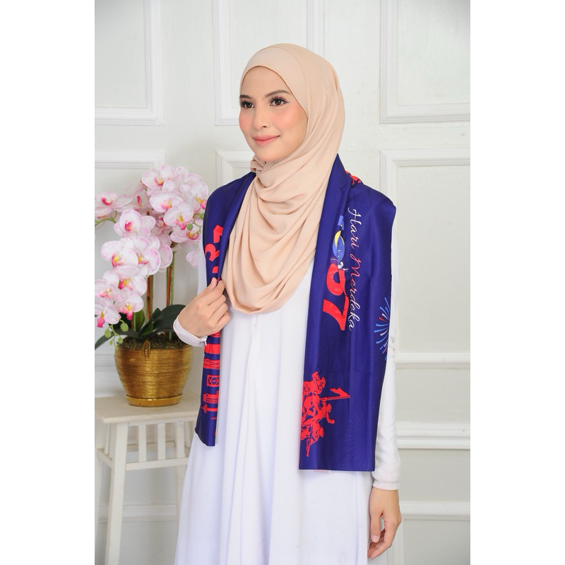 Mafla Merdeka Scarf Dewasa Viral Merdeka 2024(58 inches long 12 inches ...