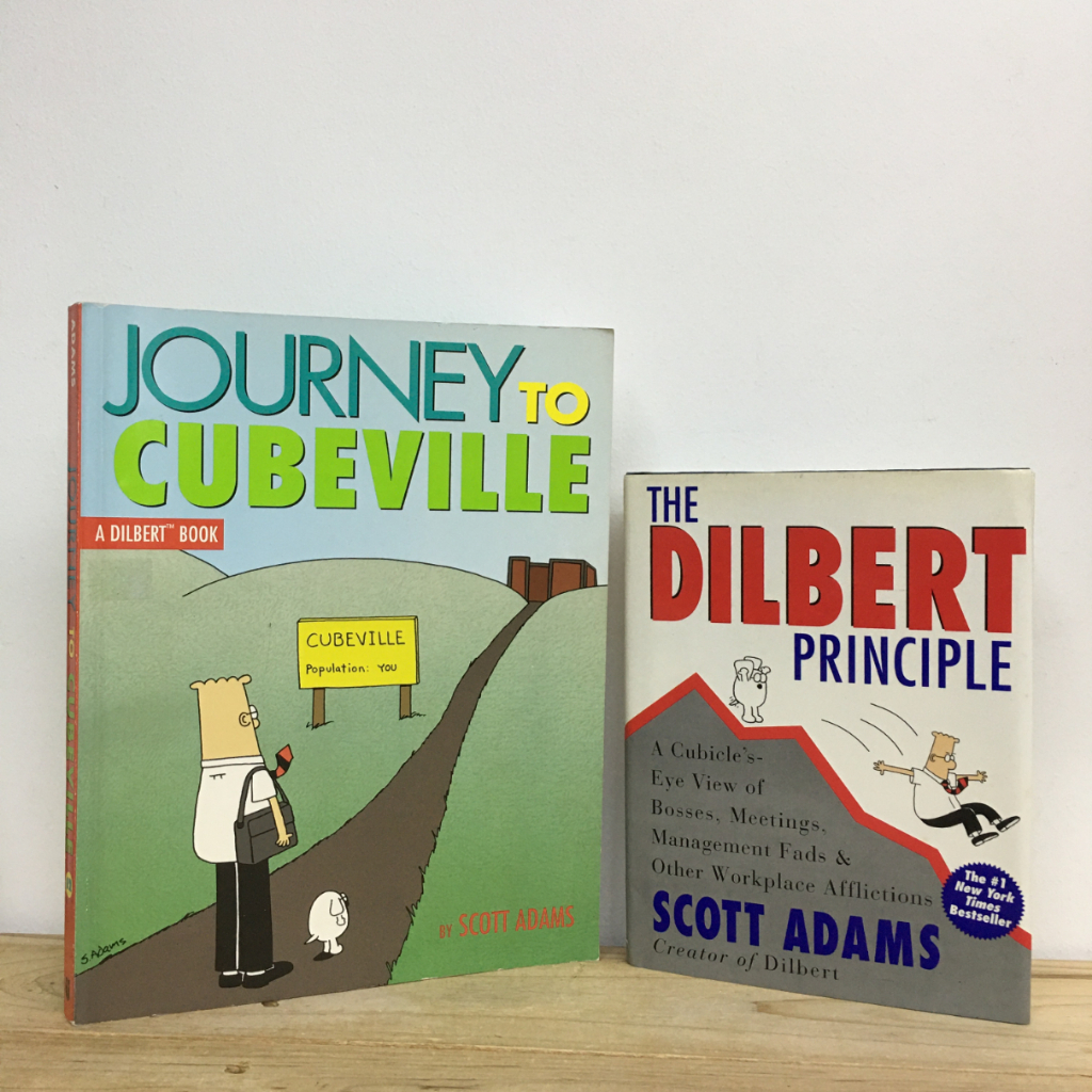 The Dilbert Principle and Journey to Cubeville by Scott Adams (Preloved ...