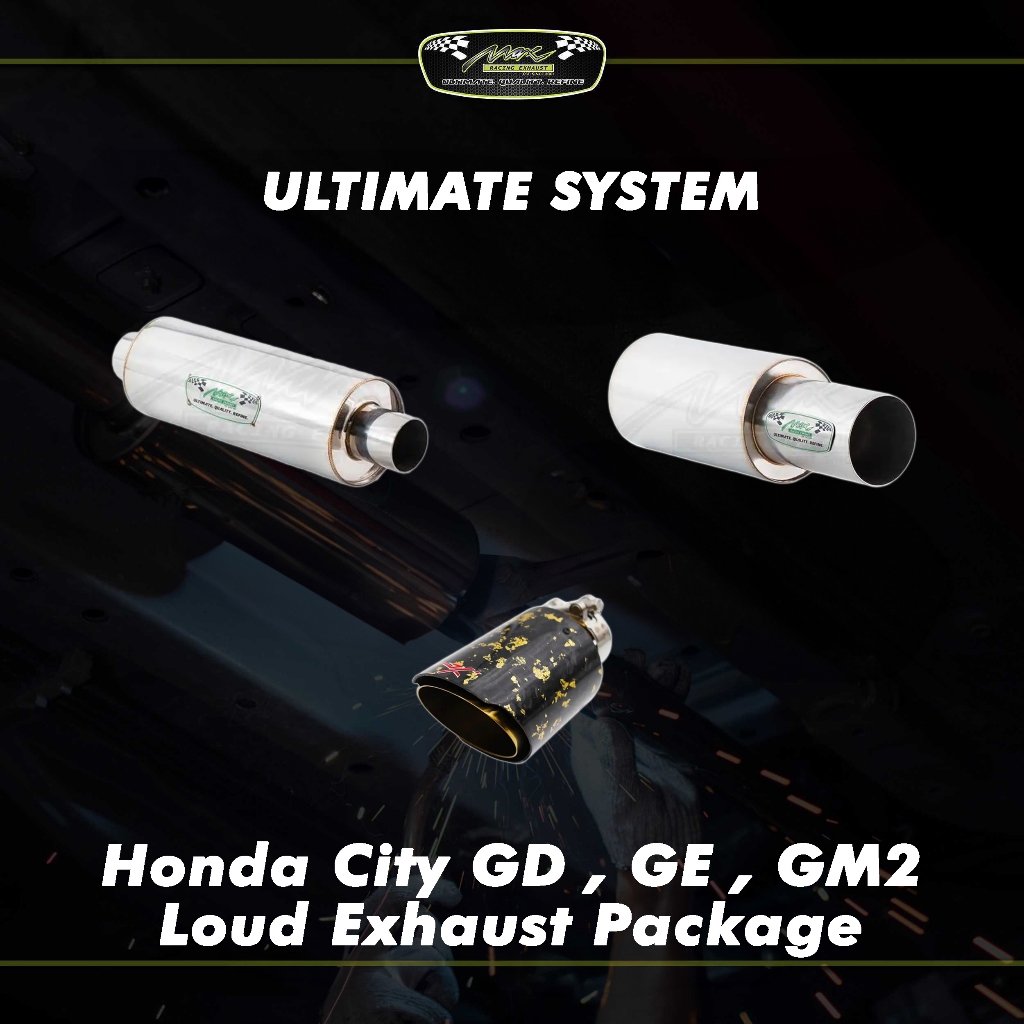 Honda City GD , GE , GM2 , TMO Loud Exhaust Package | Shopee Malaysia