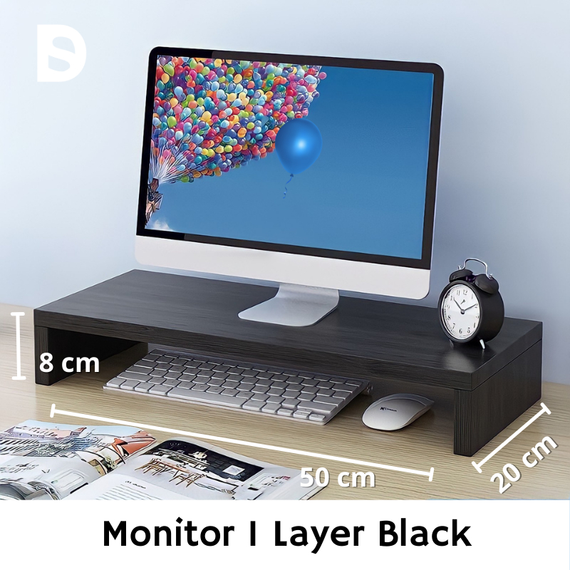 🇲🇾Computer Monitor Stands Screen Increase Shelf Laptop Stand Desktop ...