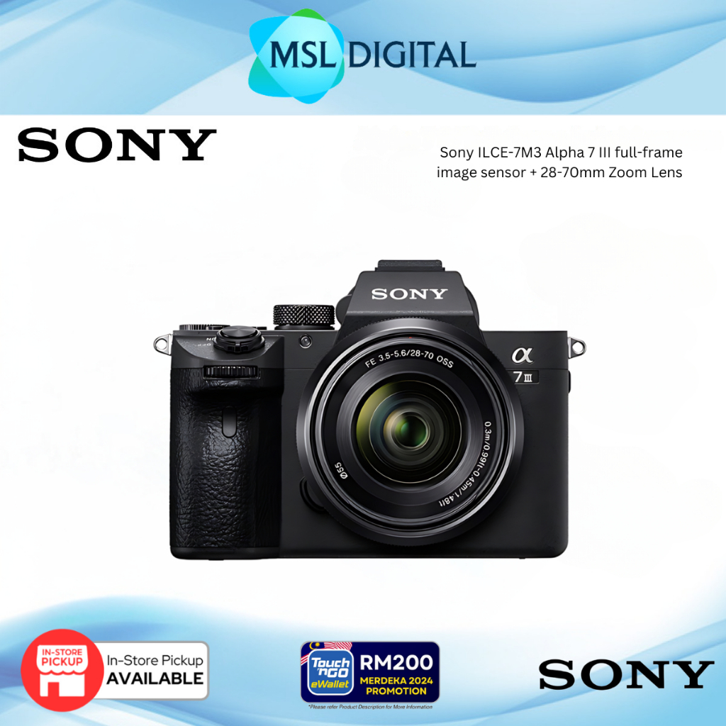 Sony ILCE-7M3 Alpha 7 III full-frame image sensor + 28-70mm Zoom Lens ...