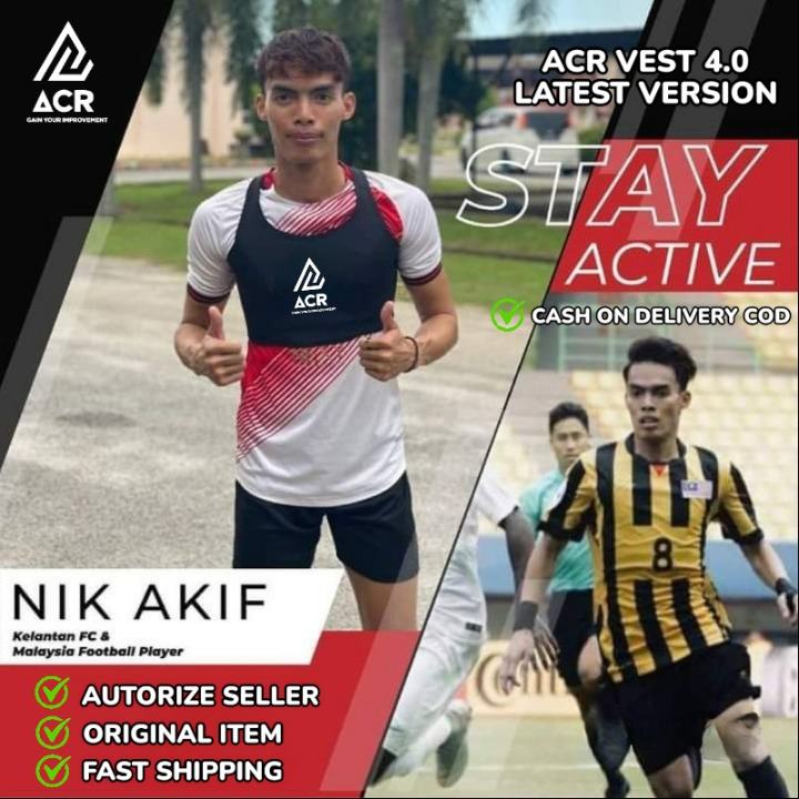 Vest Anti Penat Pemain Bola ACR V4.0 Premium Chest Compression For ...