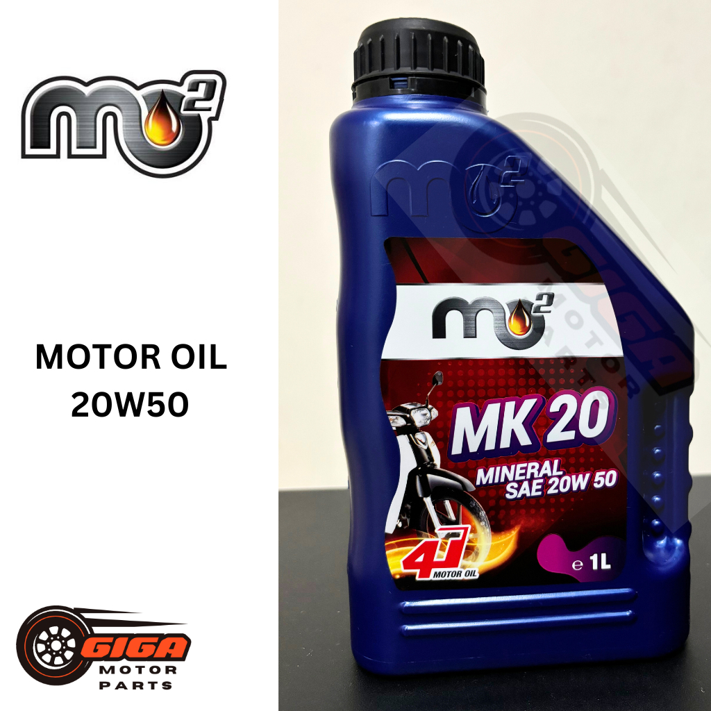 MO2 MINERAL MK20 MOTOR ENGINE OIL 4T 20W50 SAE | MINYAK HITAM | Shopee ...
