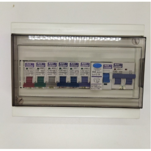 (6 MCB) MAXGUARD DB 10 Way 40A Complete Set With 32A MCB Main Switch ...