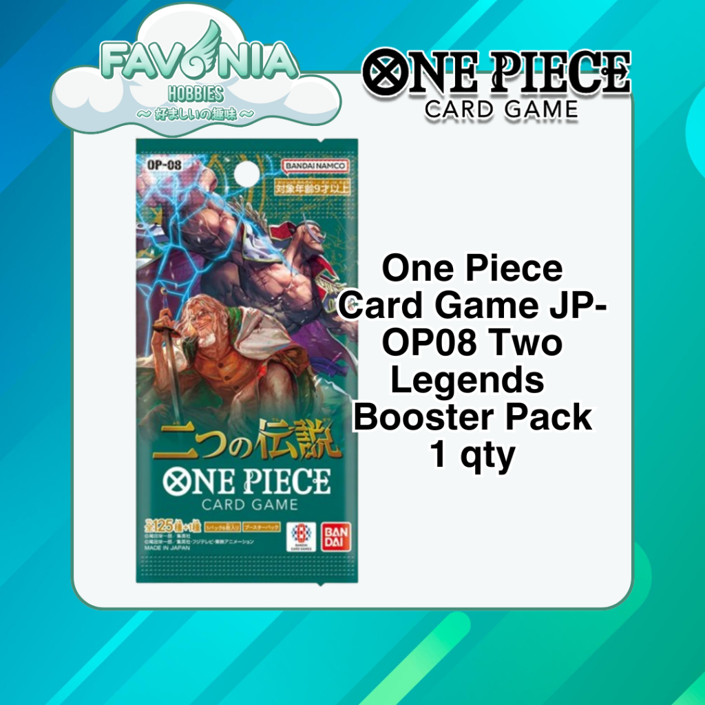 OPCG | OP08 Two Legends | JP | Booster Pack | One Piece Card Game | Shopee LIVE | Shopee Malaysia