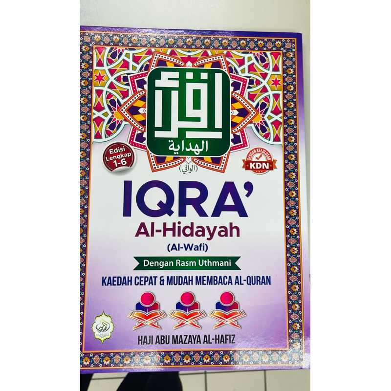 (READY STOCK) IQRA’ AL-HIDAYAH SAIZ A4 EDISI LENGKAP JILID 1-6 LULUS ...
