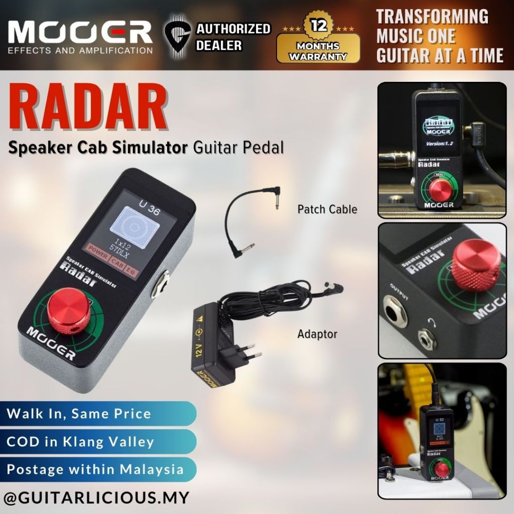 Mooer Radar Speaker Cab Simulator Pedal | Shopee Malaysia