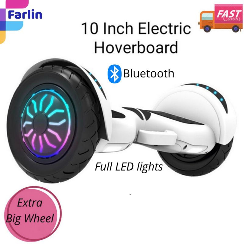 10 Inch Wheel Electric Hoverboard with XL battery | Shopee Malaysia