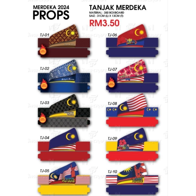 Prop merdeka tanjak merdeka | Shopee Malaysia