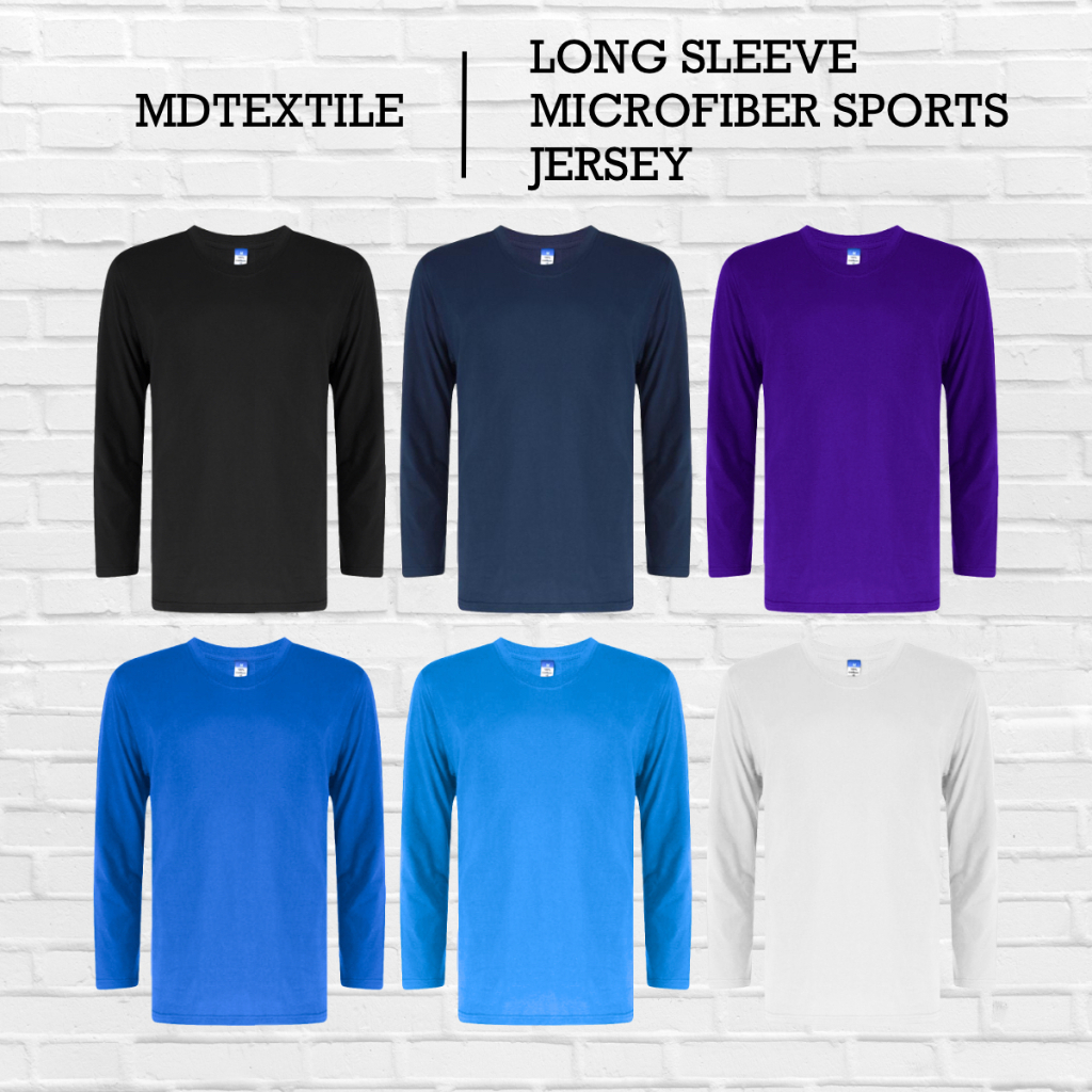 Men's Silky Smooth 100% Microfiber Interlock T-shirt VVD Long Sleeve ...