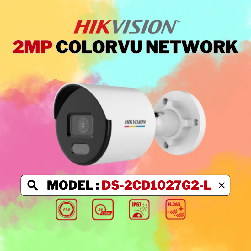HIKVISION CCTV (World No.1) IP ColorVu 2MP Fixed Bullet Network Camera ...