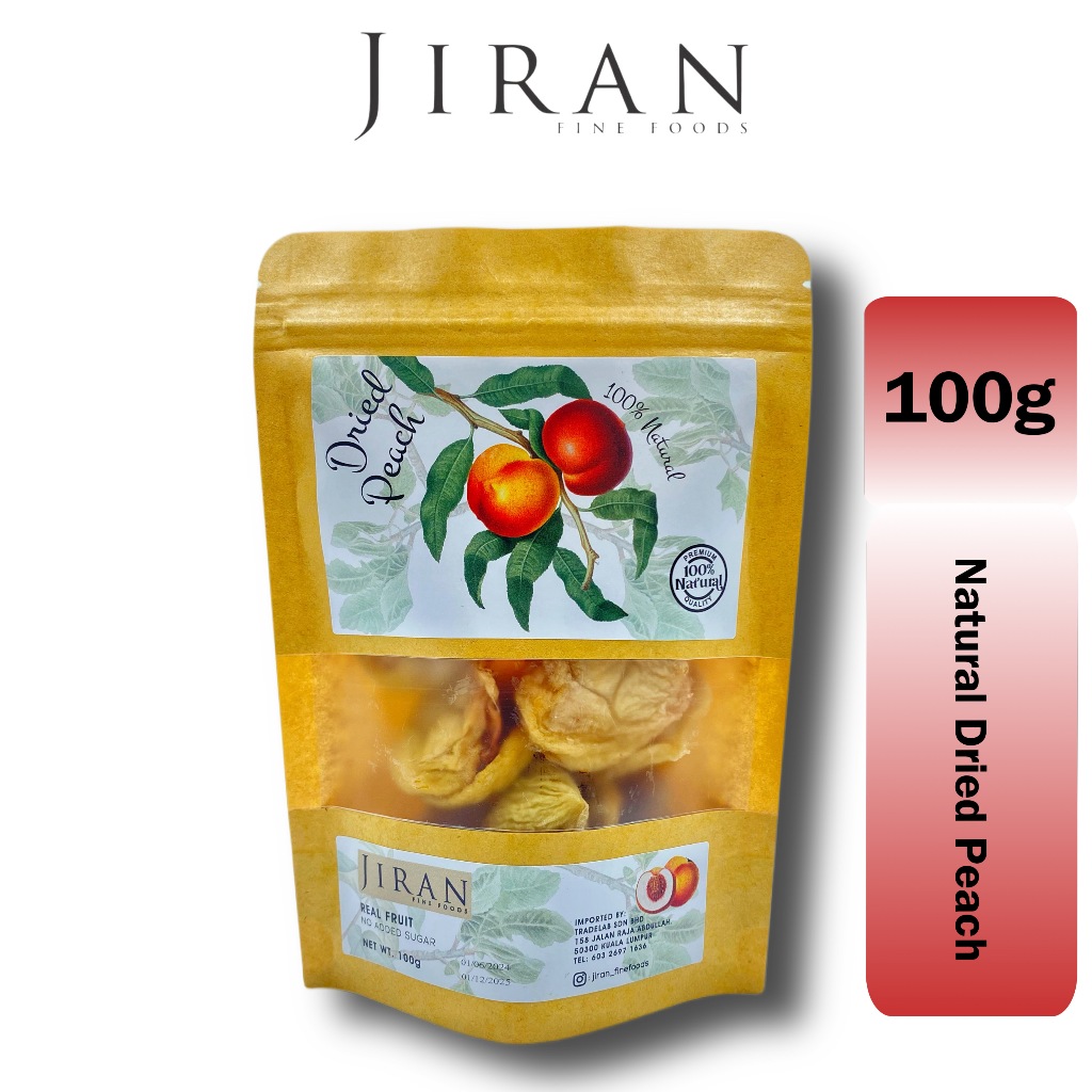 Jiran™Premium Natural Persian Dried Peach 100g (NO ADDED SUGAR ...
