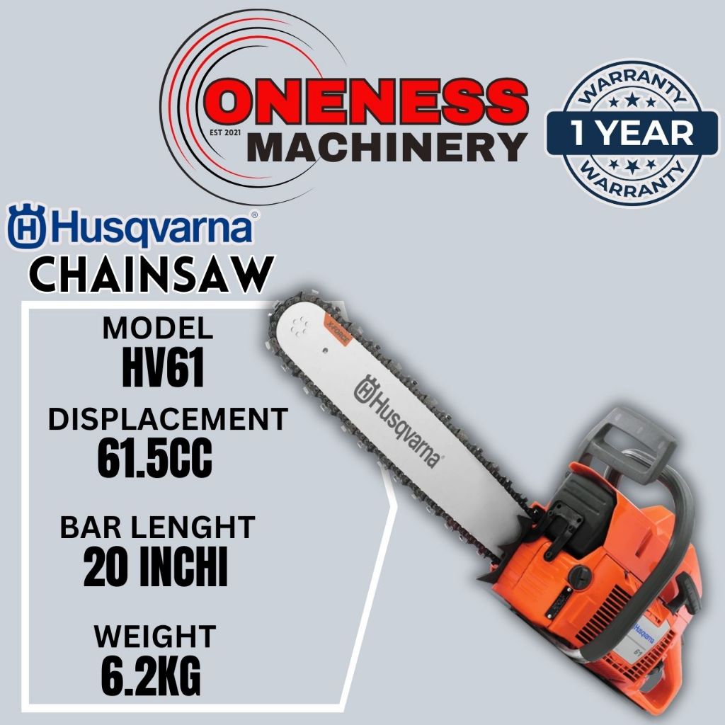 HUSQVARNA 61 Chainsaw 20inch Made in Brazil 61.5Cc Shopee Malaysia