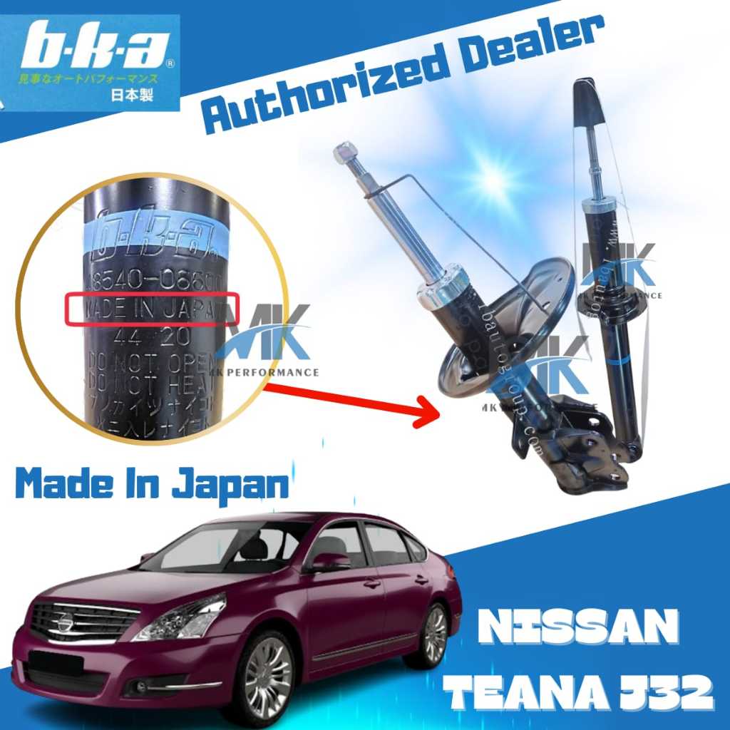 BKA JAPAN HEAVY DUTY GAS ABSORBER - NISSAN TEANA J32 2008-2013 Front & Rear | Shopee Malaysia