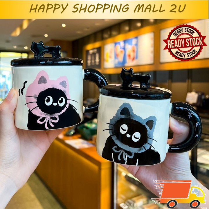 Kucing Mug Comel 400ML Gadis Bernilai Tinggi Cawan Seramik dengan ...