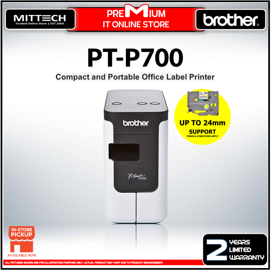 Brother PT-P700 Label Printer – Plug-and-Print PC Connectable Labeling ...