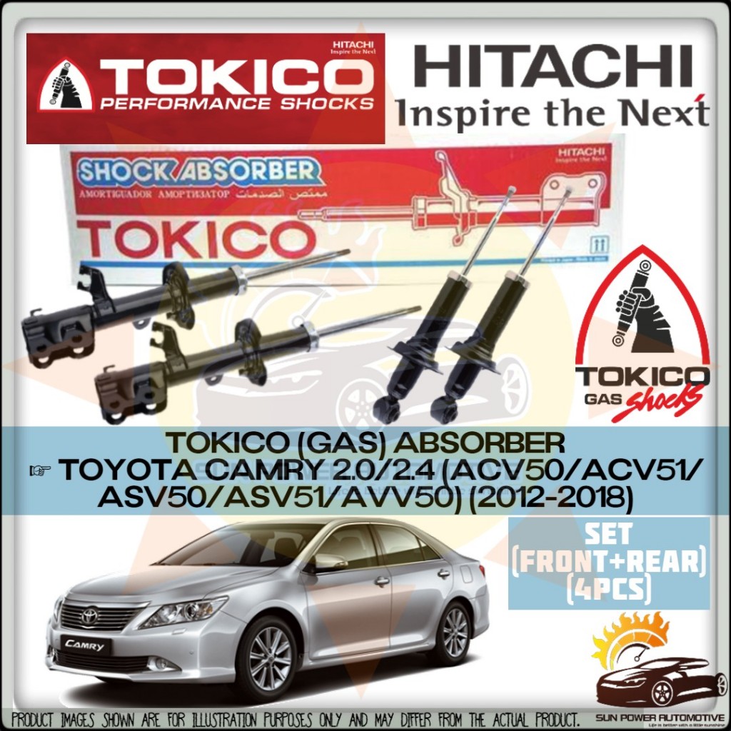 TOKICO TKC Toyota Camry ACV50 ACV51 ASV50 ASV51 AVV50 Gas Shock Strut ...
