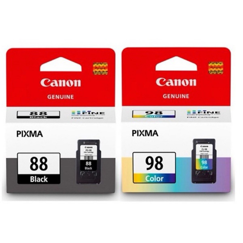 CANON GENUINE PG-88 BLACK & CL-98 COLOR INK CARTRIDGE (1 SET) | Shopee ...