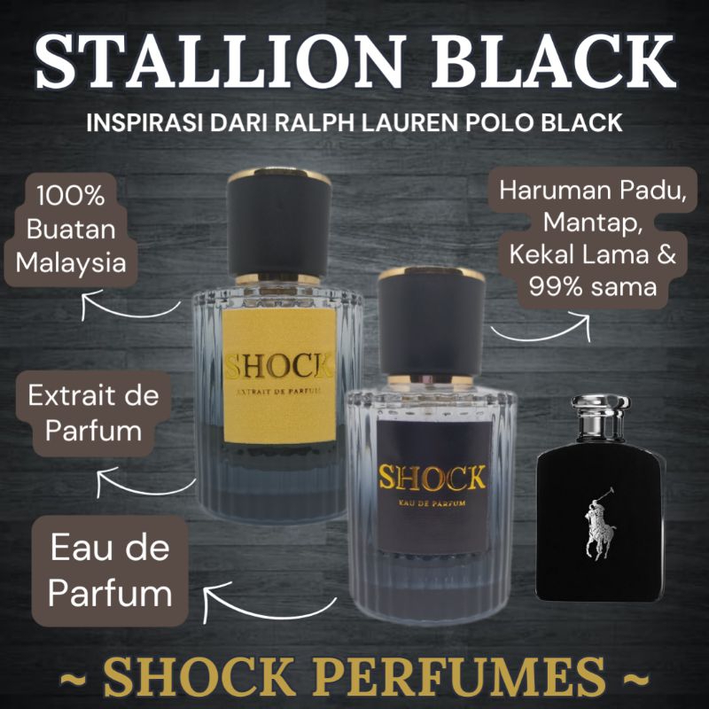 Stallion Black - Original SHOCK Perfumes | Shopee Malaysia