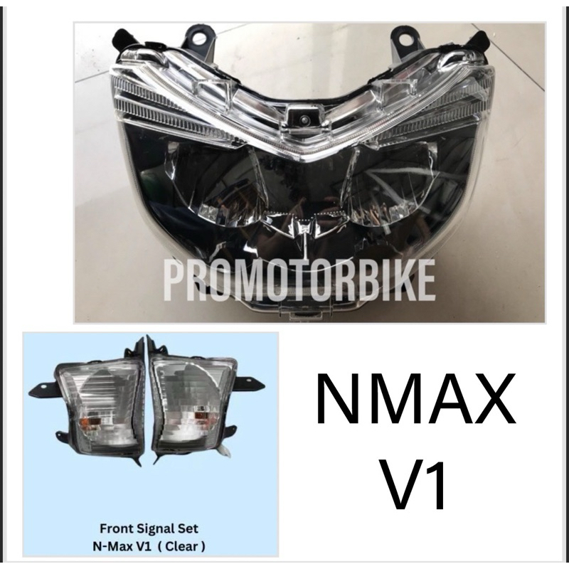 Yamaha Nmax N-Max N Max 155 v1 Head Lamp Led Head Light LED + Front ...