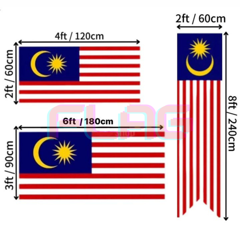 BENDERA MALAYSIA KECIL BESAR TINGGI, BENDERA GANTUNG, FLAG MALAYSIA, BENDERA JALUR GEMILANG ...
