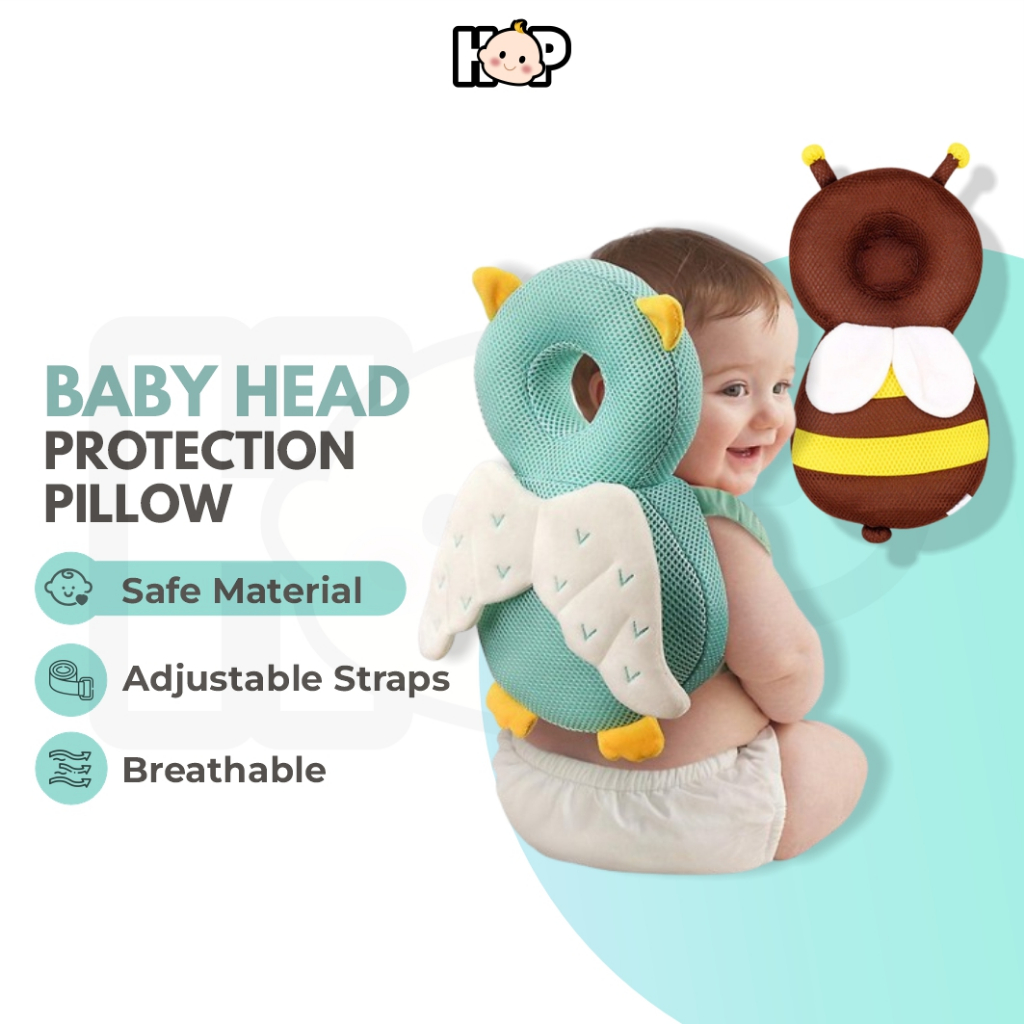 Baby Head Protection Pillow with Cute Wings Safety head Baby Head Pad ...
