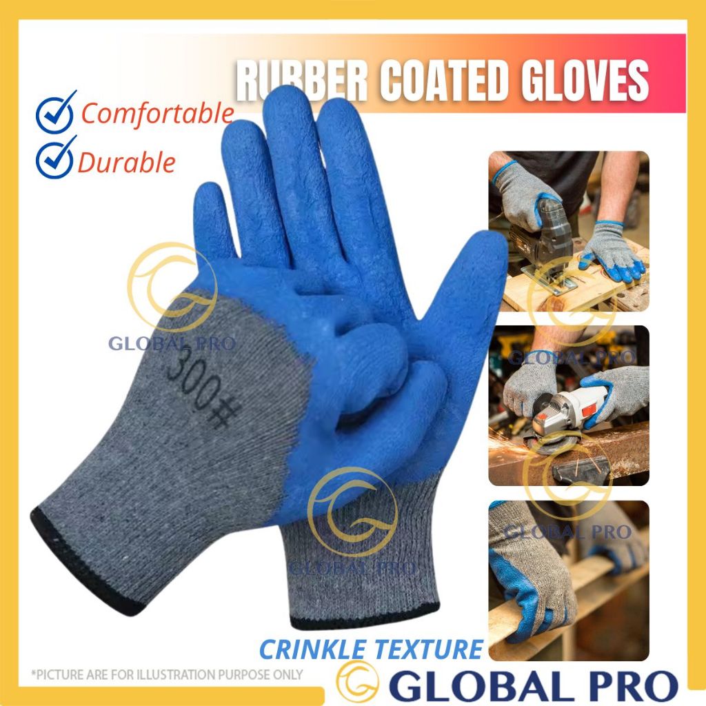 Rubber Coated Gloves Electrical Glove Half Rubber Glove Scaffolder ...