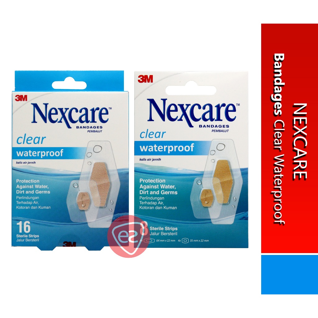 Nexcare Bandage Clear Waterproof Bandage Sterile Strips ( 8s / 16s ...