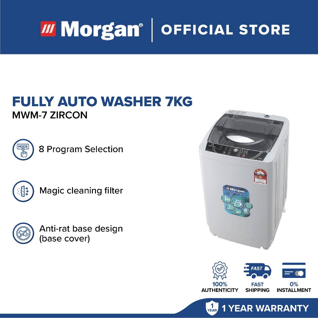[Free Delivery + 5-Year Warranty] Morgan Fully Auto Washing Machine ...