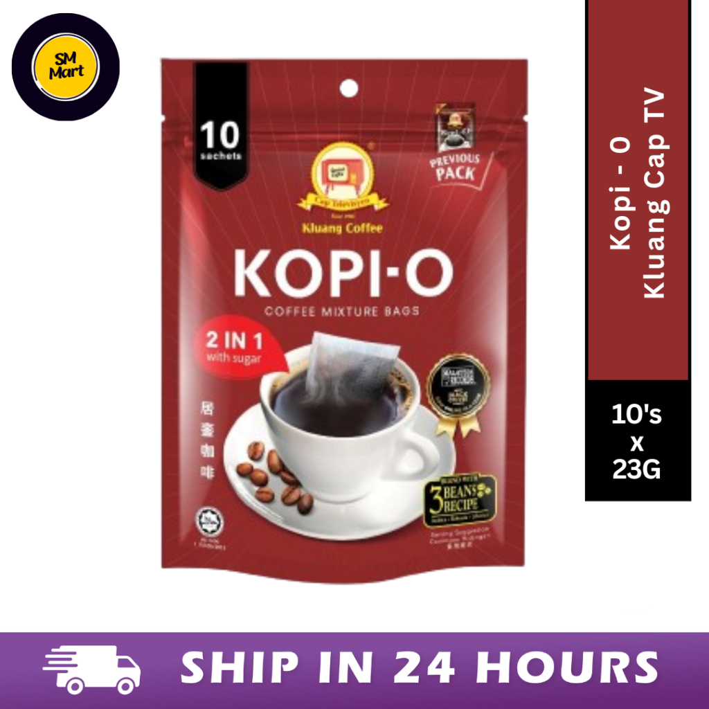 Coffee Cap Televisyen Kopi O 2in1 (10 sachets x 1 pack) Kluang Cap TV | Shopee Malaysia