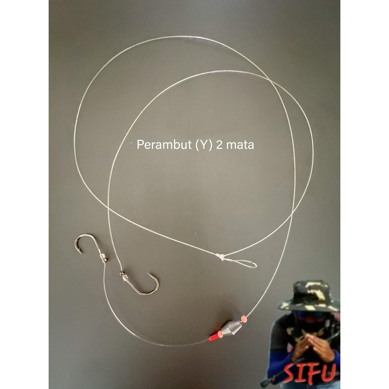 Perambut Y 2 matakail sesuai untuk kolam air masin / Fluorocarbon 100% ...
