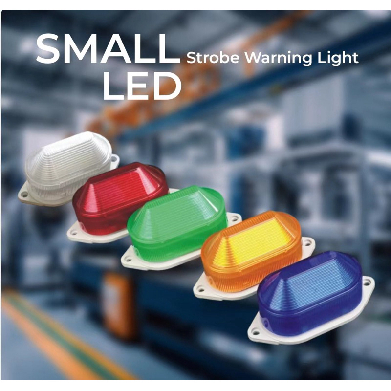 LED Small Strobe Warning Light (White,Red,Green,Yellow,Blue) | Shopee ...