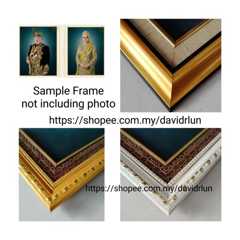 Frame size Gambar Agong with PVC glass (factory direct) Malaysia 👍 ...