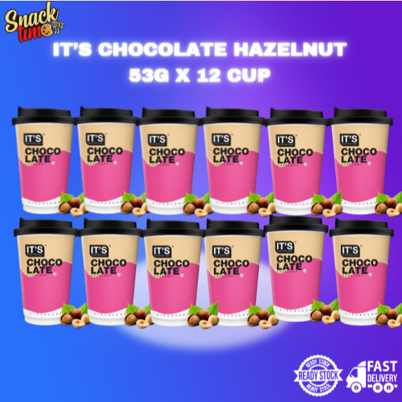 AIK CHEONG IT'S CUP CHOCOLATE HAZELNUT 53G X 12 CUPS | Shopee Malaysia