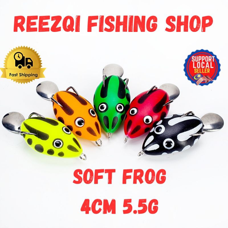 MALAYSIA SOFT FROG 4CM THAI FROG UMPAN KATAK JUMP FROG POOPER FROG ...