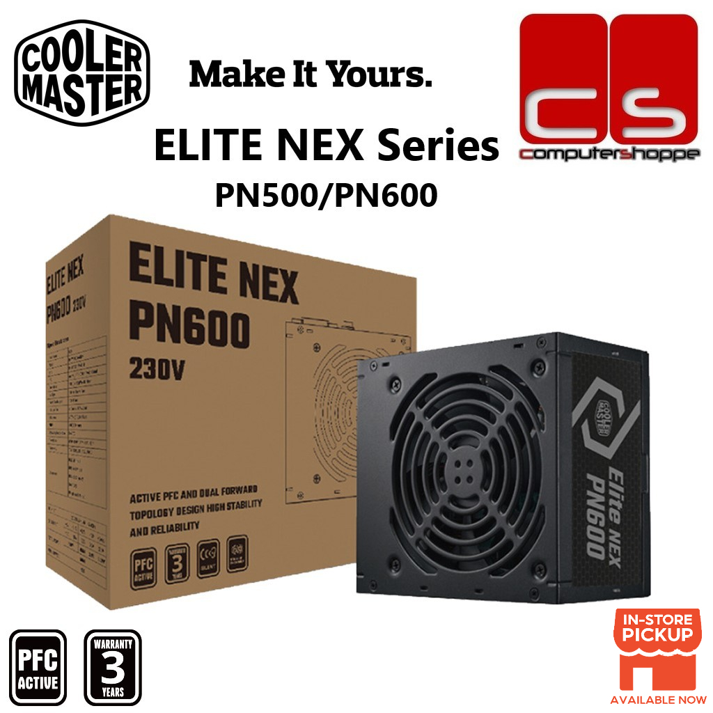 Cooler Master ELITE NEX Series Power Supply - PN500/PN600 | Shopee Malaysia