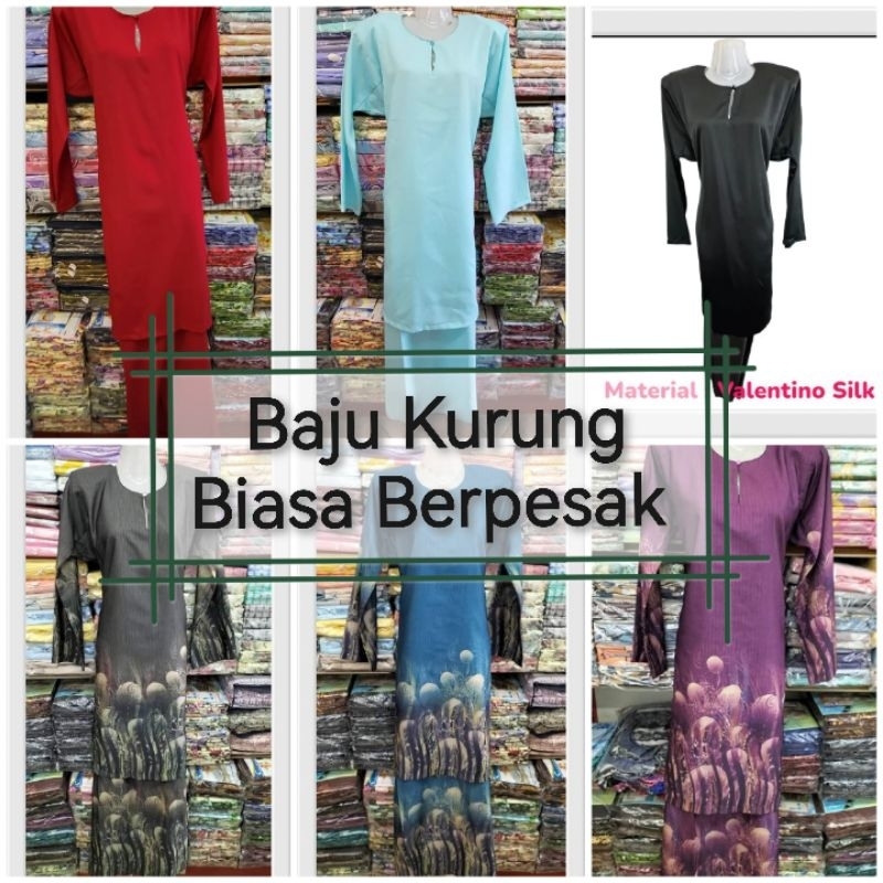 GKIJ [5]Baju Kurung Pesak Kain Susun Tepi Corak Batik dan lain-lain ...