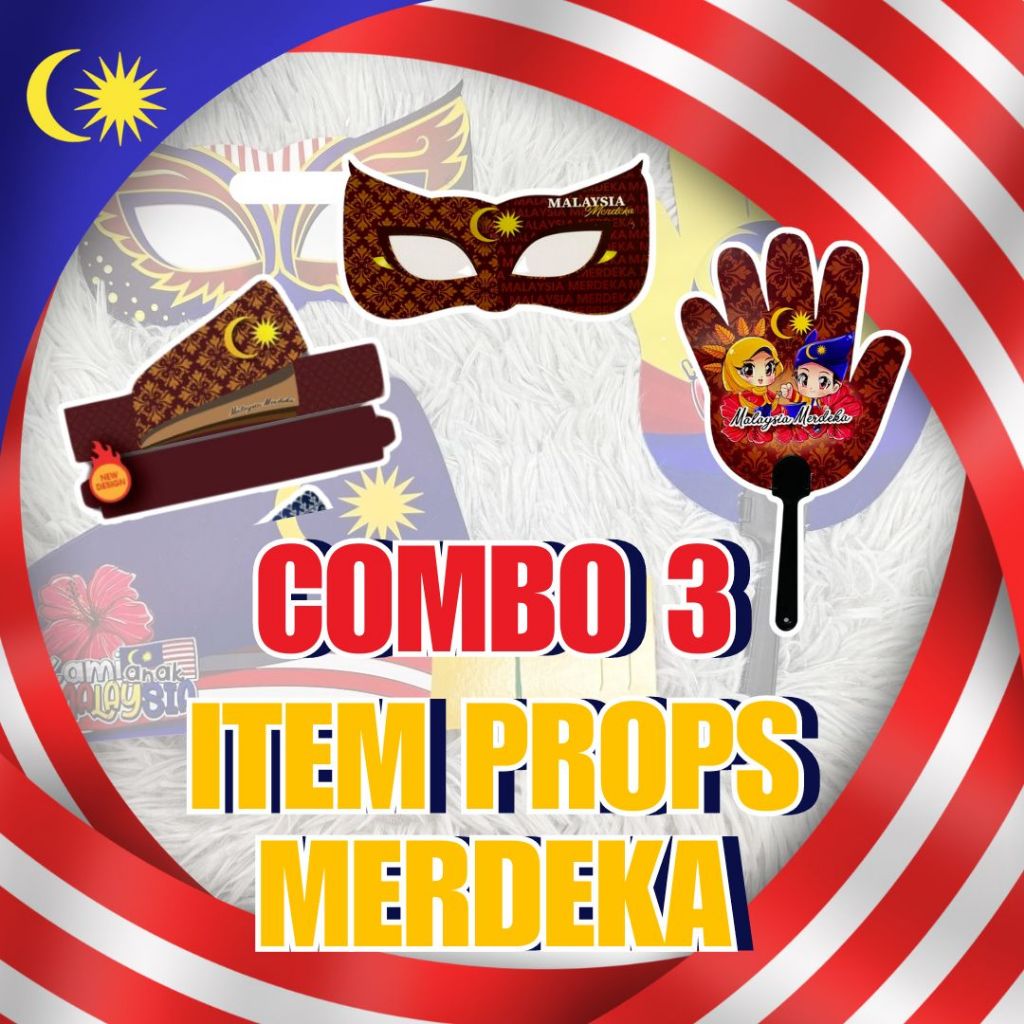 Set Lengkap 3 item Aksesori Merdeka 2024 DIY Gaya Merdeka / Set Murah ...