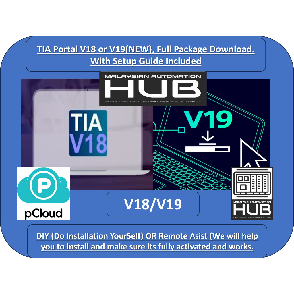 TIA Portal V18 or V19 (New) With Setup Video Guide Included. | Shopee Malaysia